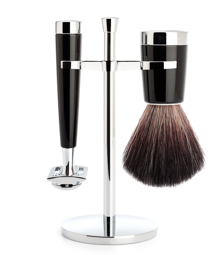 Muhle "LISCIO" DE Razor & Brush Set - Black – Sir Georges Luxury Men Store